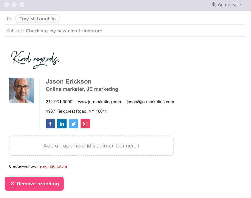 Kurumsal Mail İmza Örnekleri